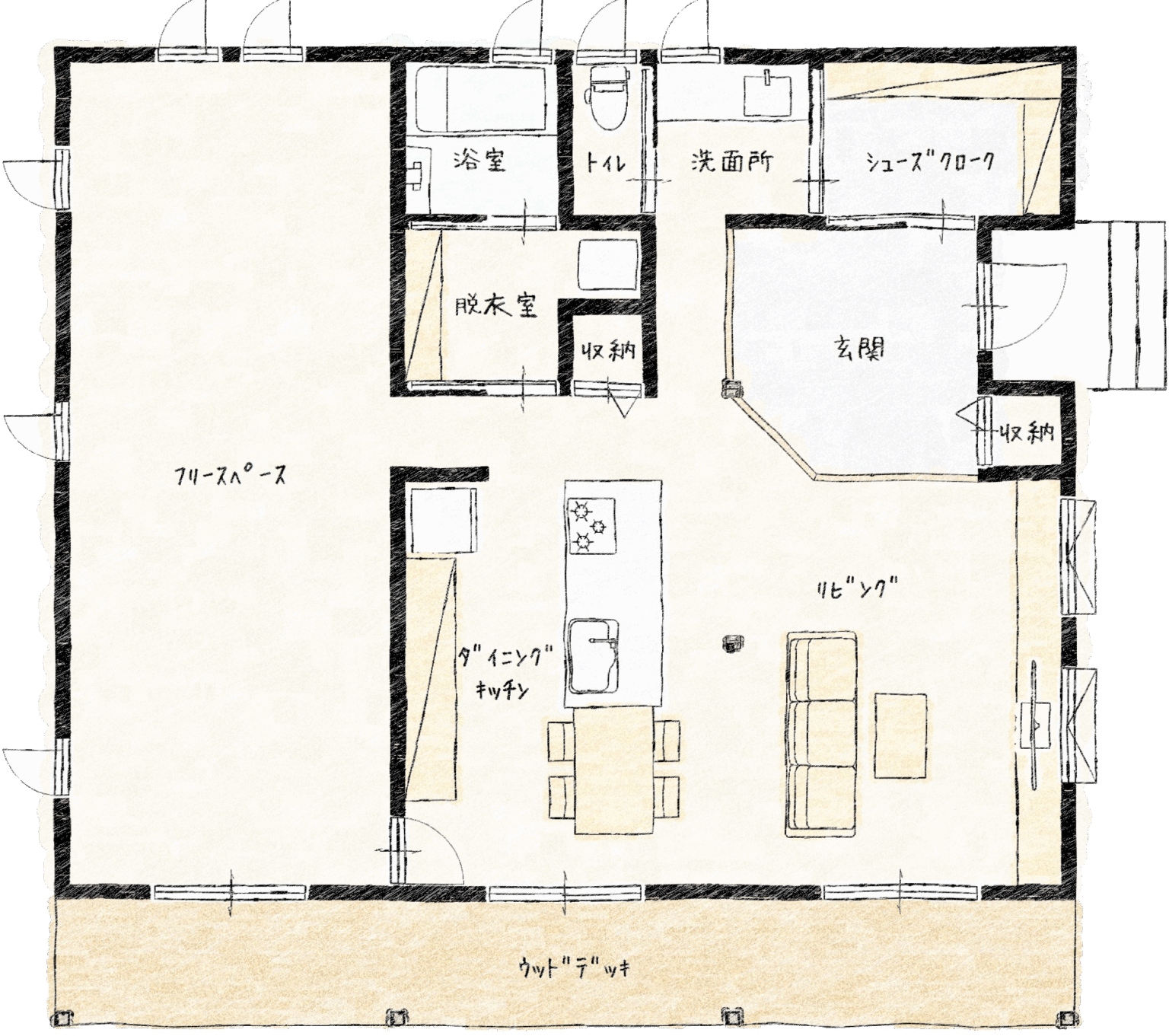 soboku 平屋5060｜30坪・自然素材のセミオーダー住宅